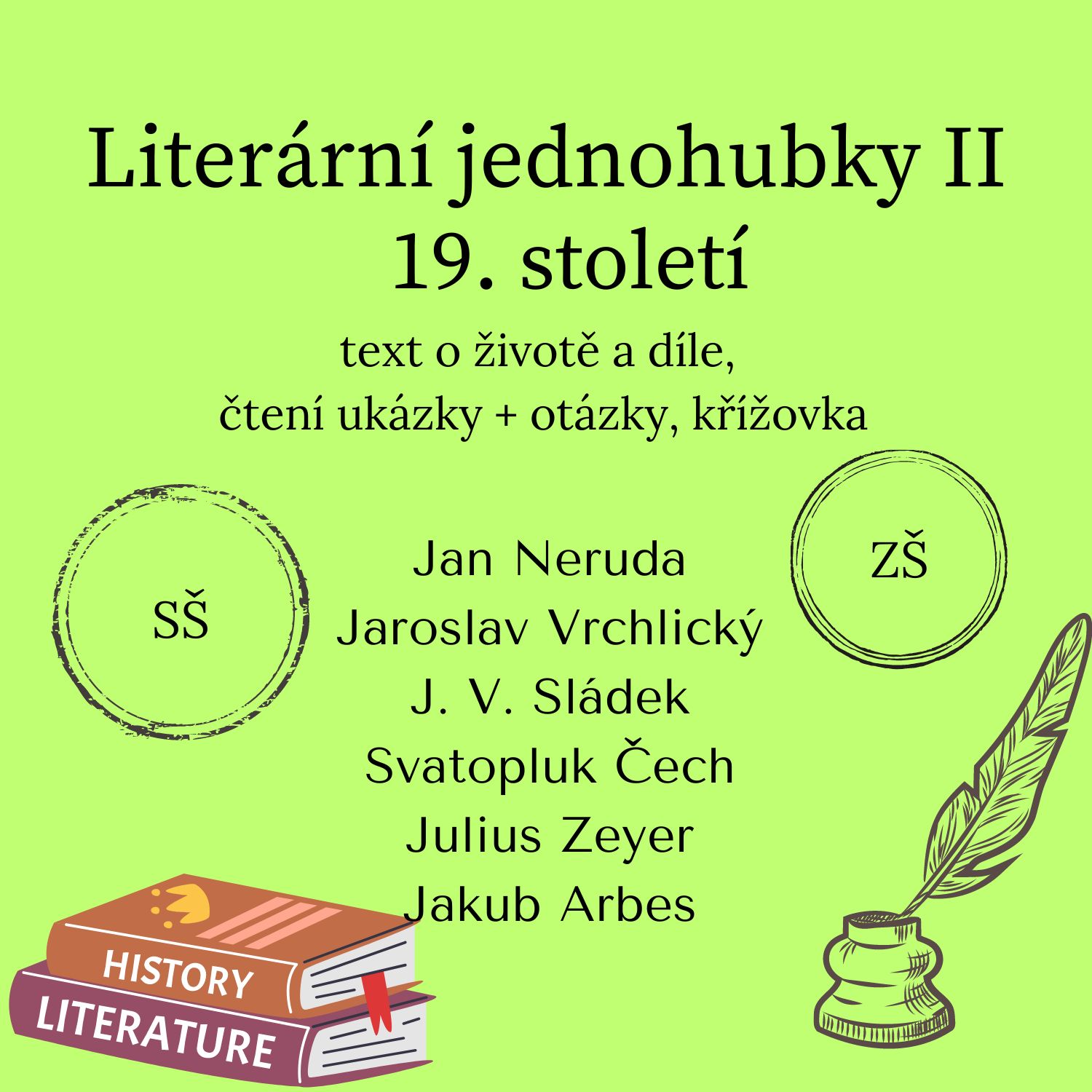 Literární jednohubky 2 - Český jazyk - literatura | UčiteléUčitelům.cz